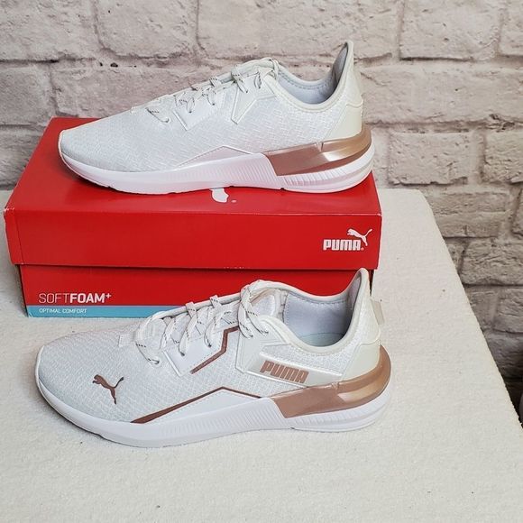 Puma | Shoes | Puma Platinum Metallic Wns Sneaker Shoes Sz 75 | Poshmark